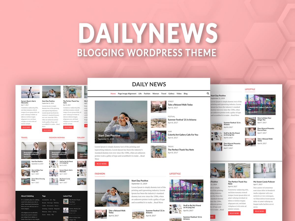 DailyNews | Design Your Blog Website With WordPress Magazine Theme